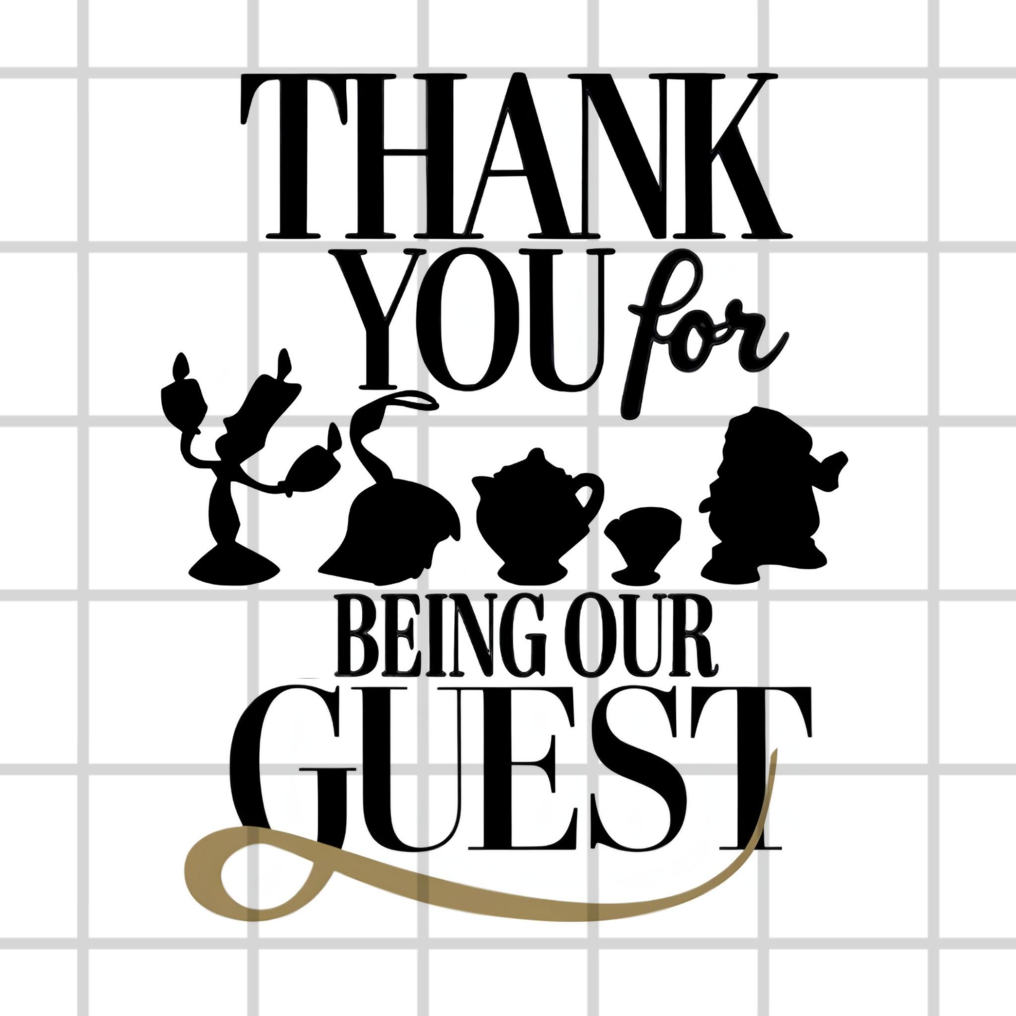 Thank You for Being Our Guest Jpg | Home Decor Welcome Sign | Jpg, Pdf ...