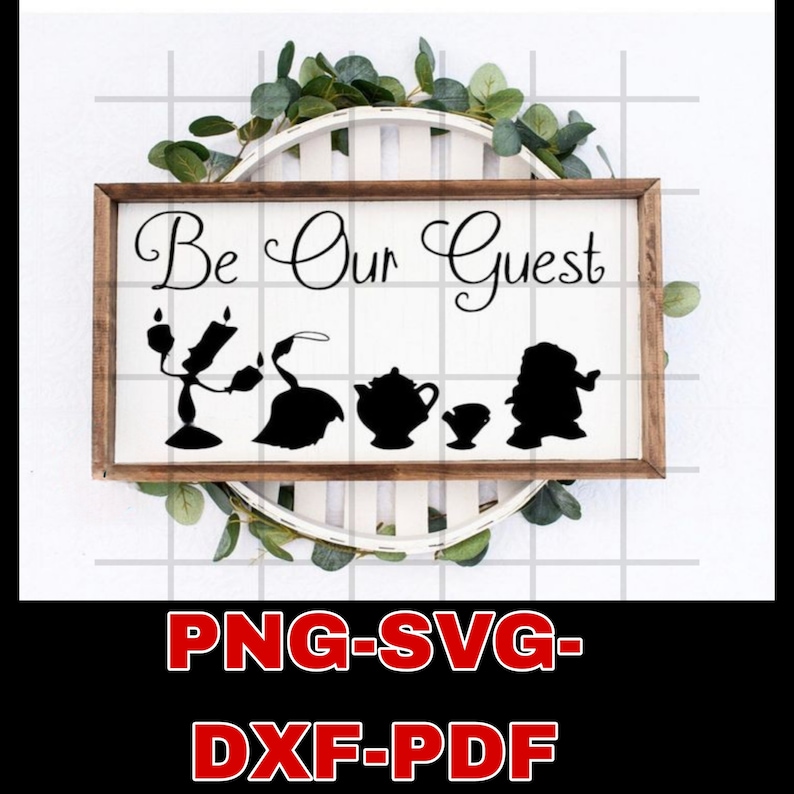 Be Our Guest SVG | Welcome Sign Cutting File (instant Download) - Etsy