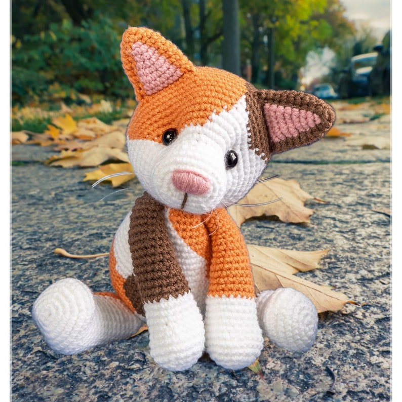 Callie the Calico Cat Crochet Pattern Pdf, Sewing Amigurumi - Etsy