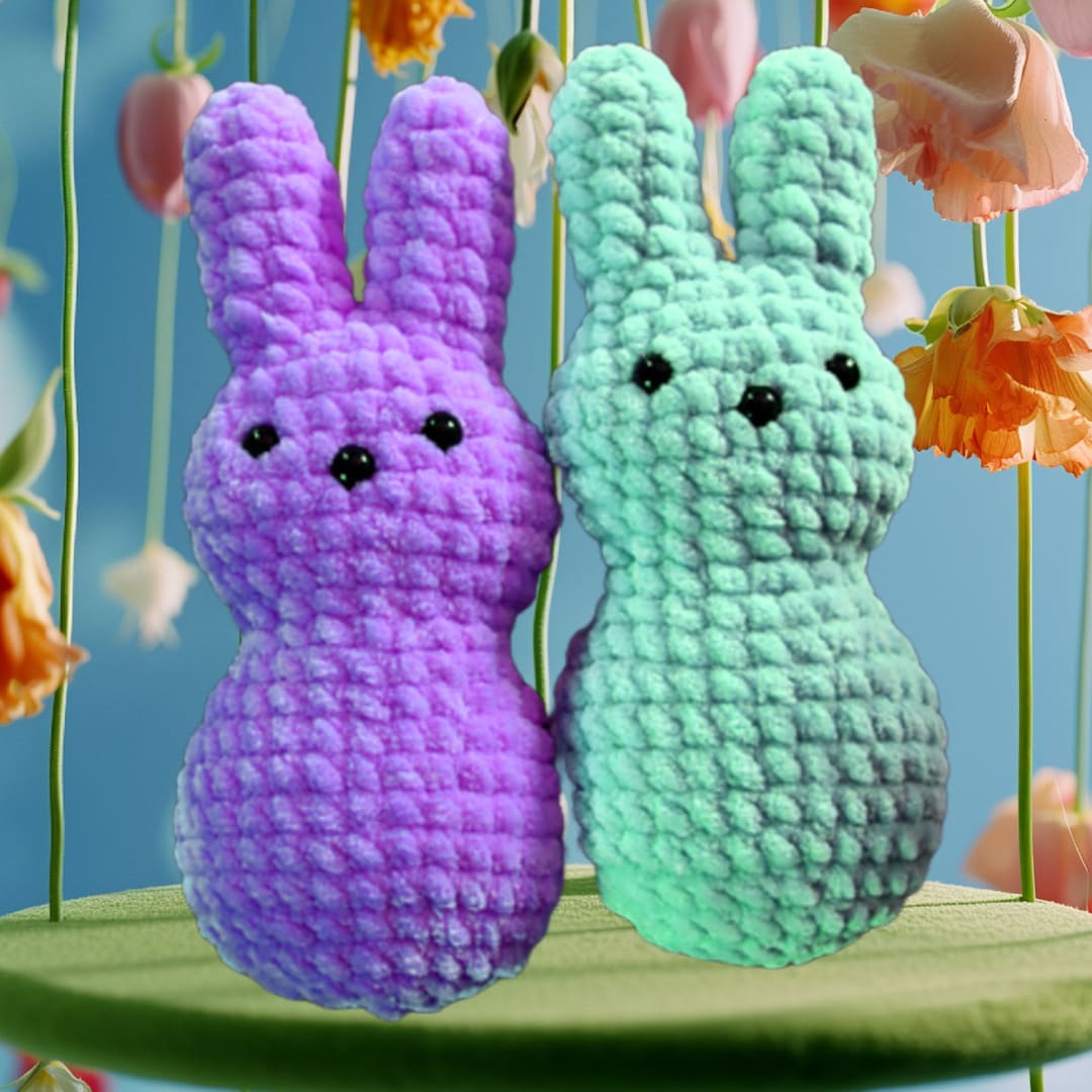 No Sew Peep Bunny, Crochet Pattern, PDF, Digital, Download, Easter ...