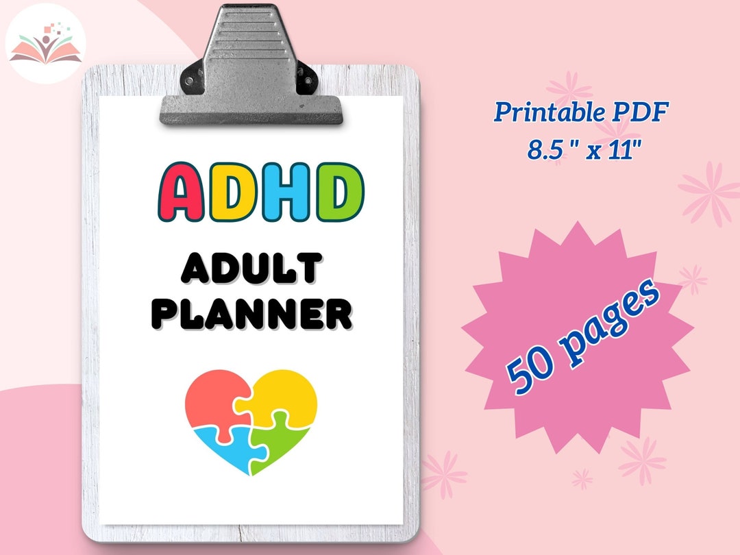 ADHD Journal Printable ADHD Organization ADHD Productivity - Etsy