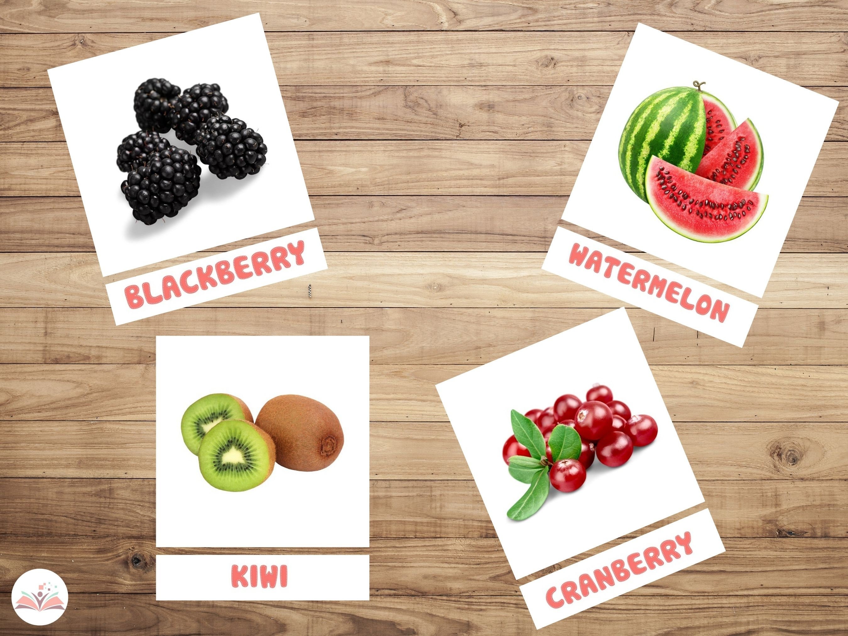 Fruits Flashcrads, Educational Printable Cards, Flash Cards ...