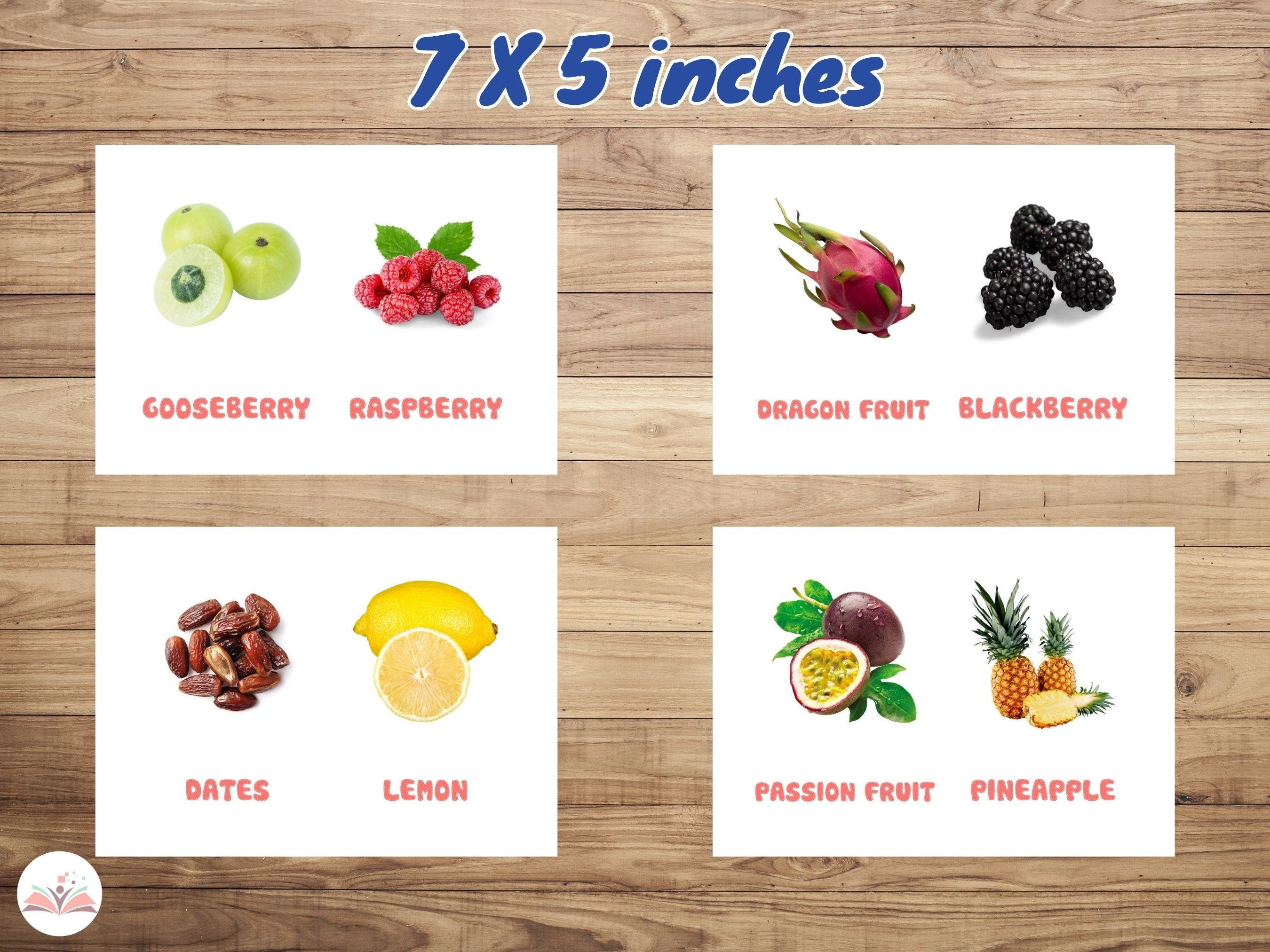 Fruits Flashcrads, Educational Printable Cards, Flash Cards ...