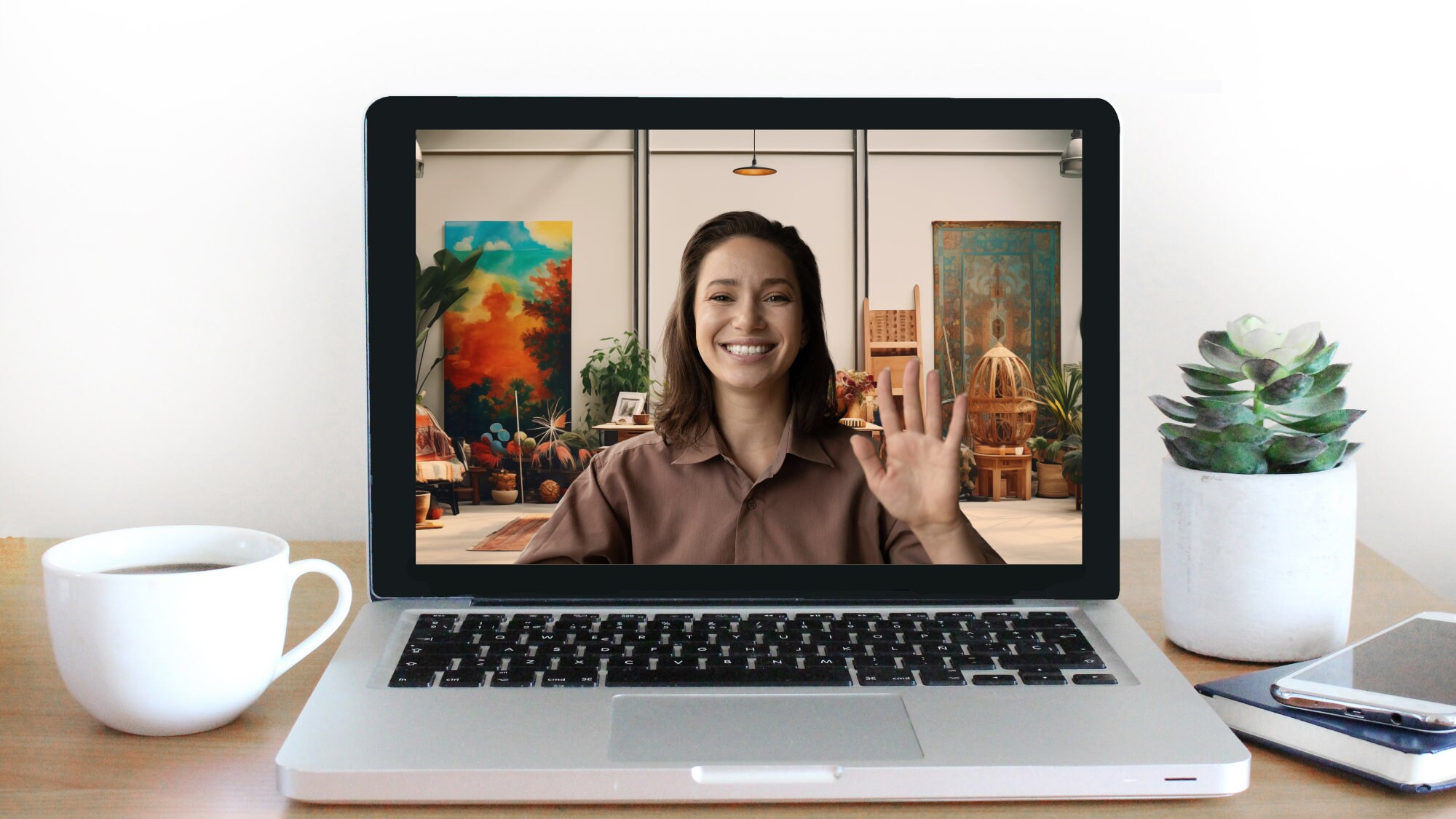 Virtual Background for Meetings | Beautiful, Expansive, Creative Loft ...
