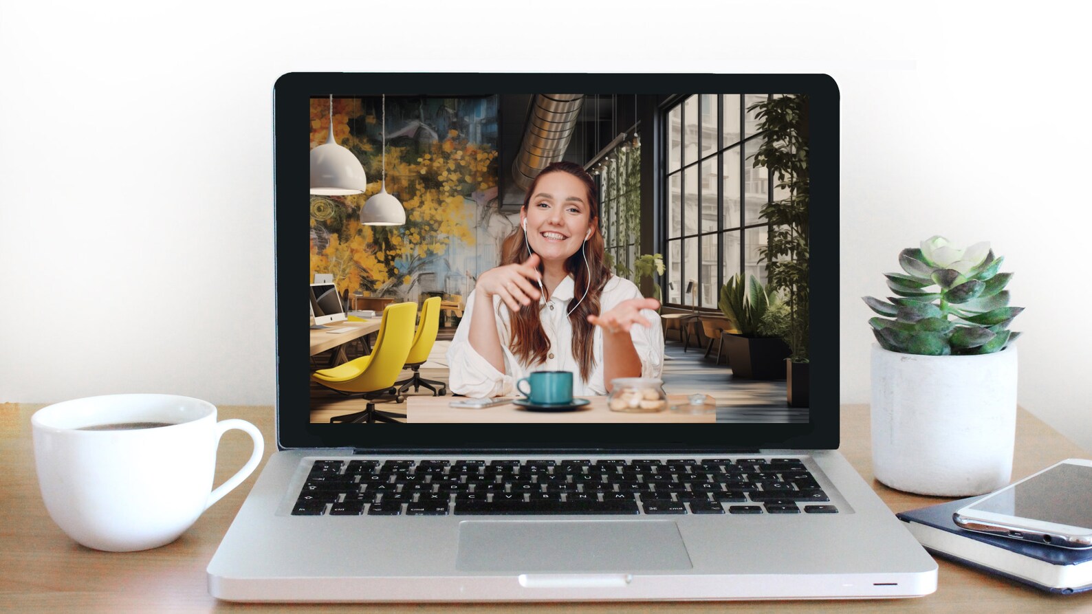 Virtual Background for Meetings | Vibrant, Expansive, Creative Loft ...