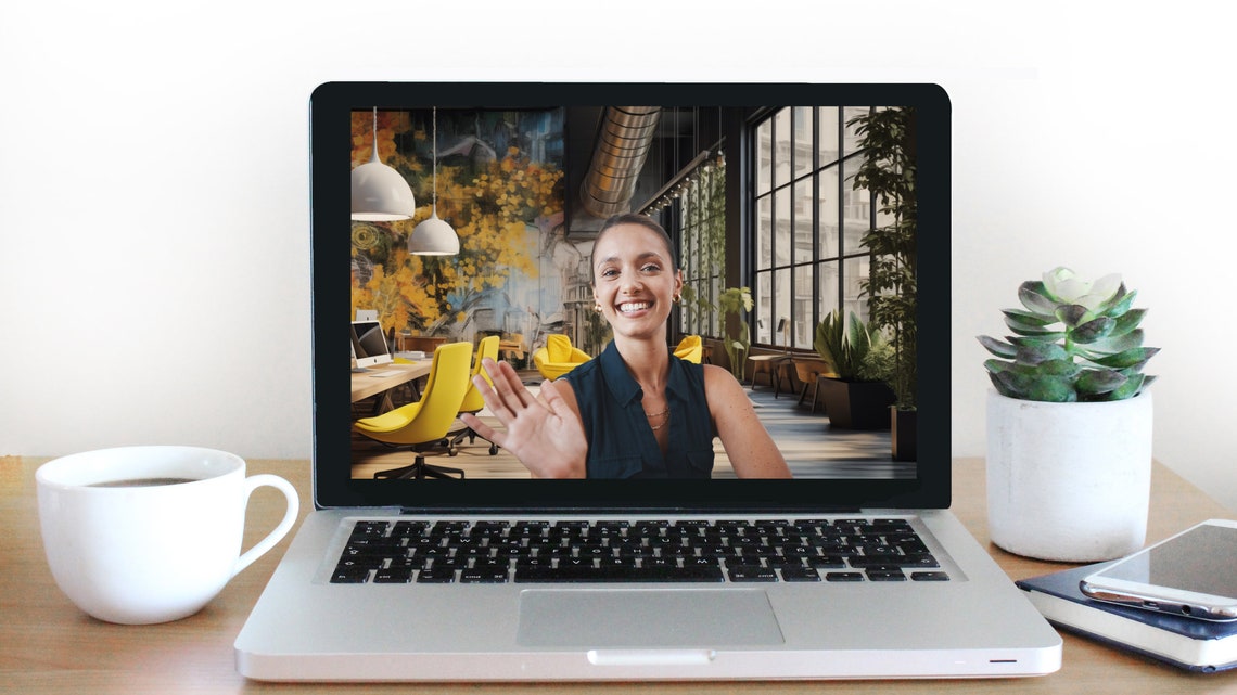 Virtual Background for Meetings | Vibrant, Expansive, Creative Loft ...