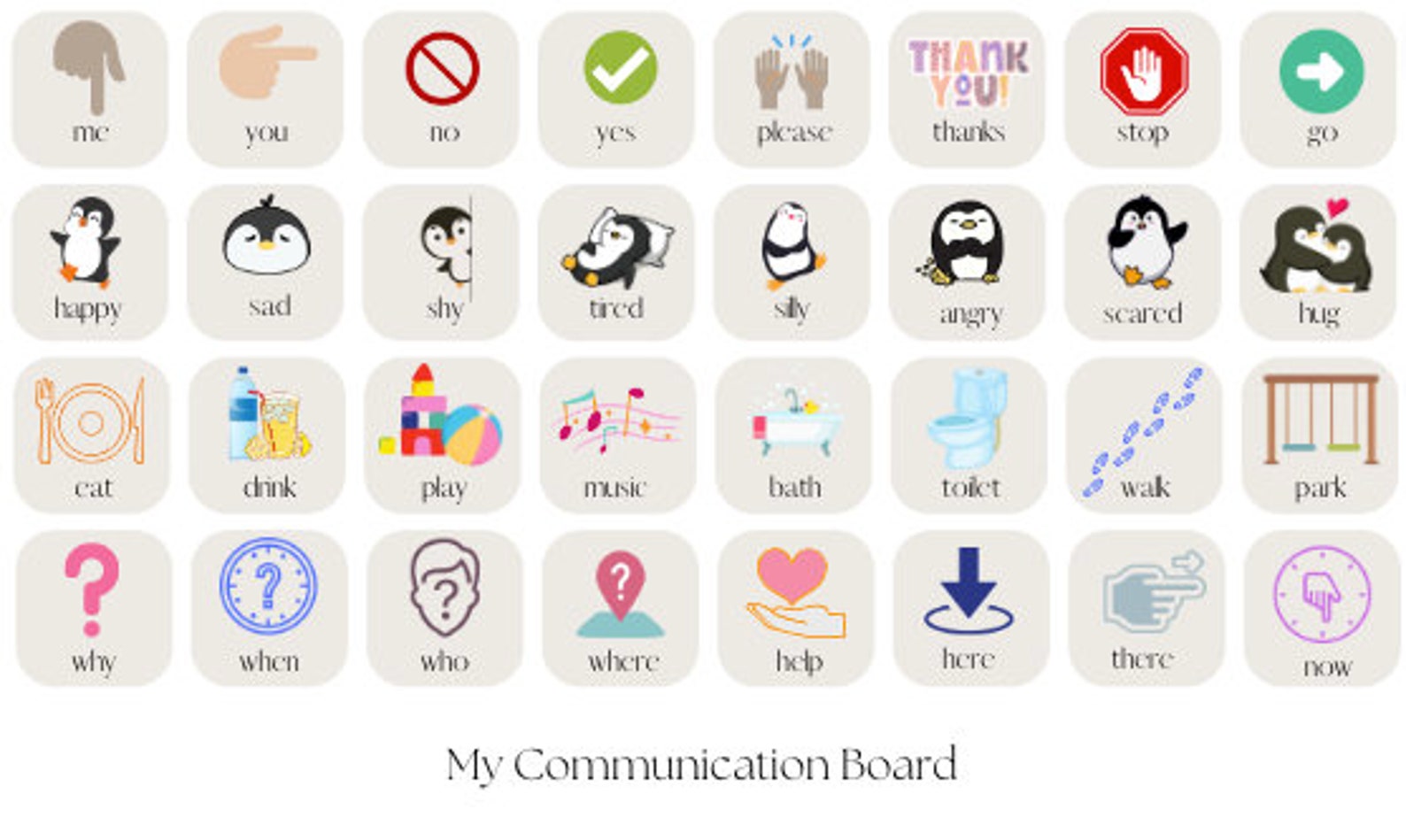 Kids Super Pack Manners Placemat Communication Board Screen Time Tokens ...