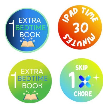 Screen Time Tokens for Kids Printable, Screen Time Currency, TV and ...