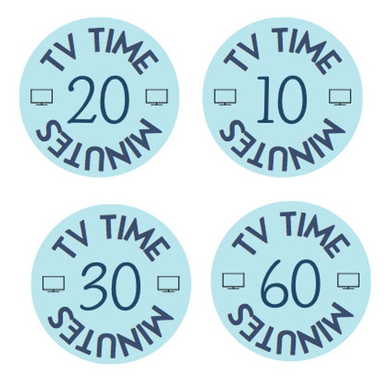 Screen Time Tokens for Kids Printable, Screen Time Currency, TV and ...