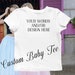 Custom Y2K Baby Tee, Personalized Crop Top Shirt - Etsy