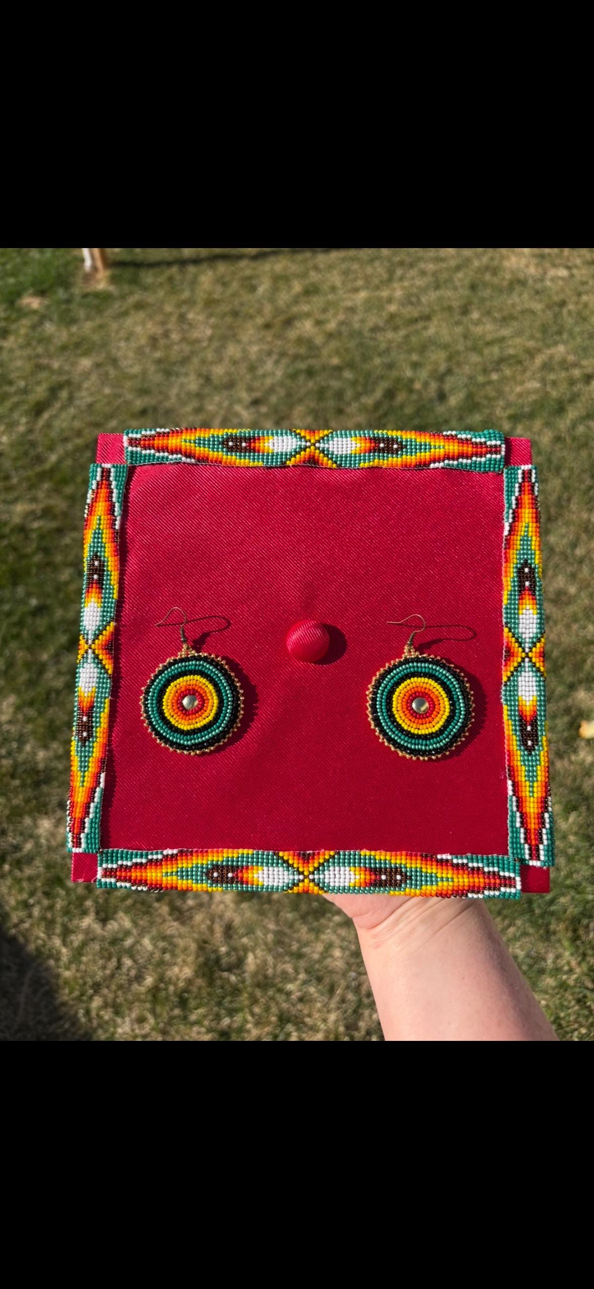 Beaded Graduation Cap With Matching Earrings - Etsy