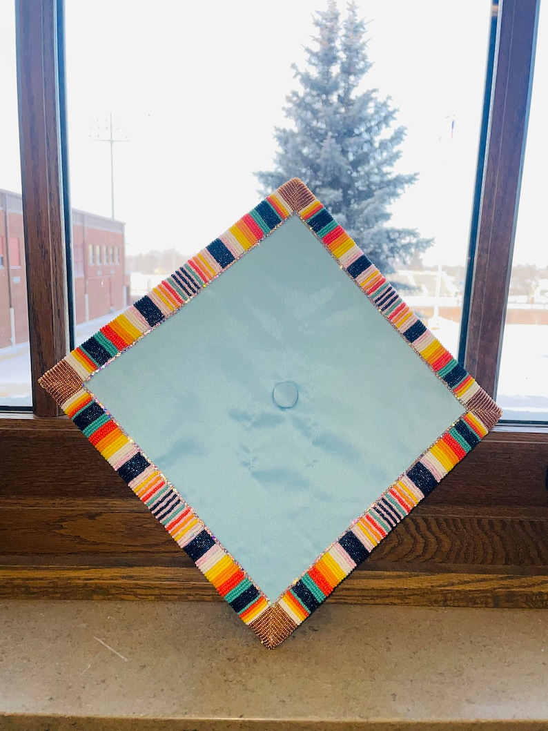 Custom Beaded Graduation Cap - Etsy