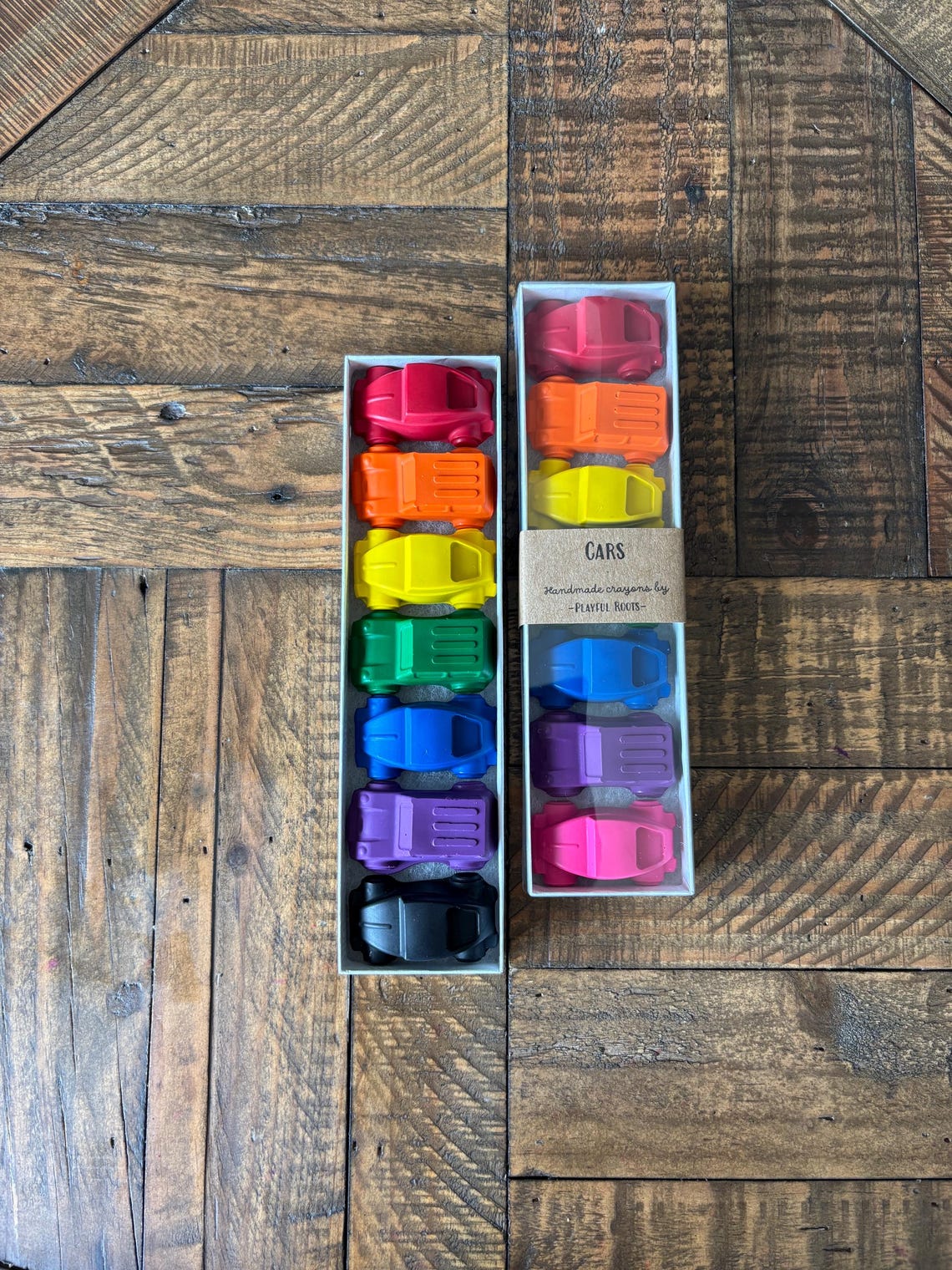 Crayon Cars Gift Set, Sensory Learning, Party Favors, Birthday Gift ...