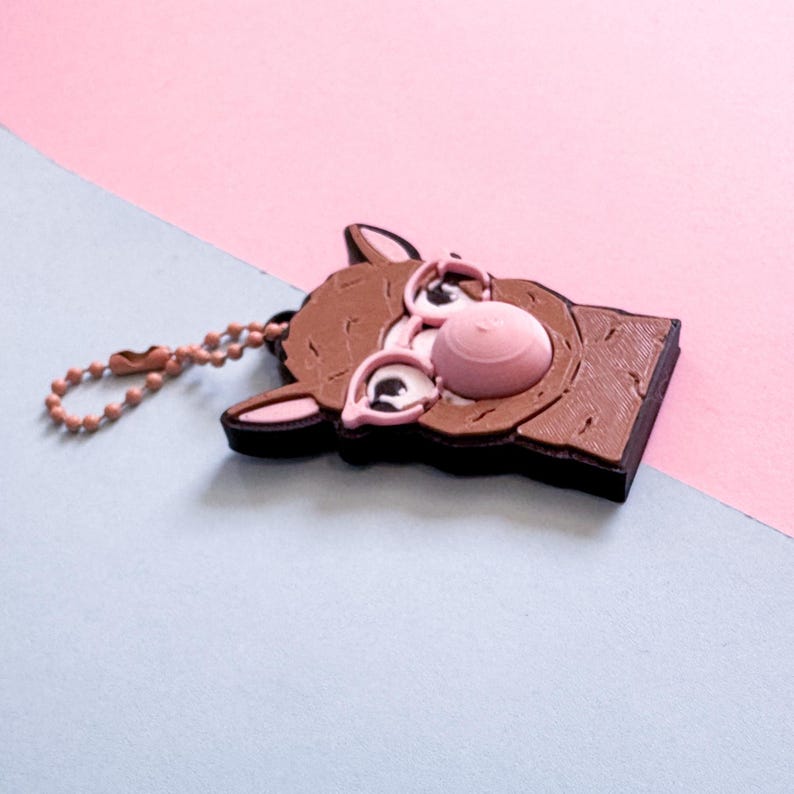 Bubblegum Llama 3D Print Bundle | Clicker, Keychain, Topper (digital ...