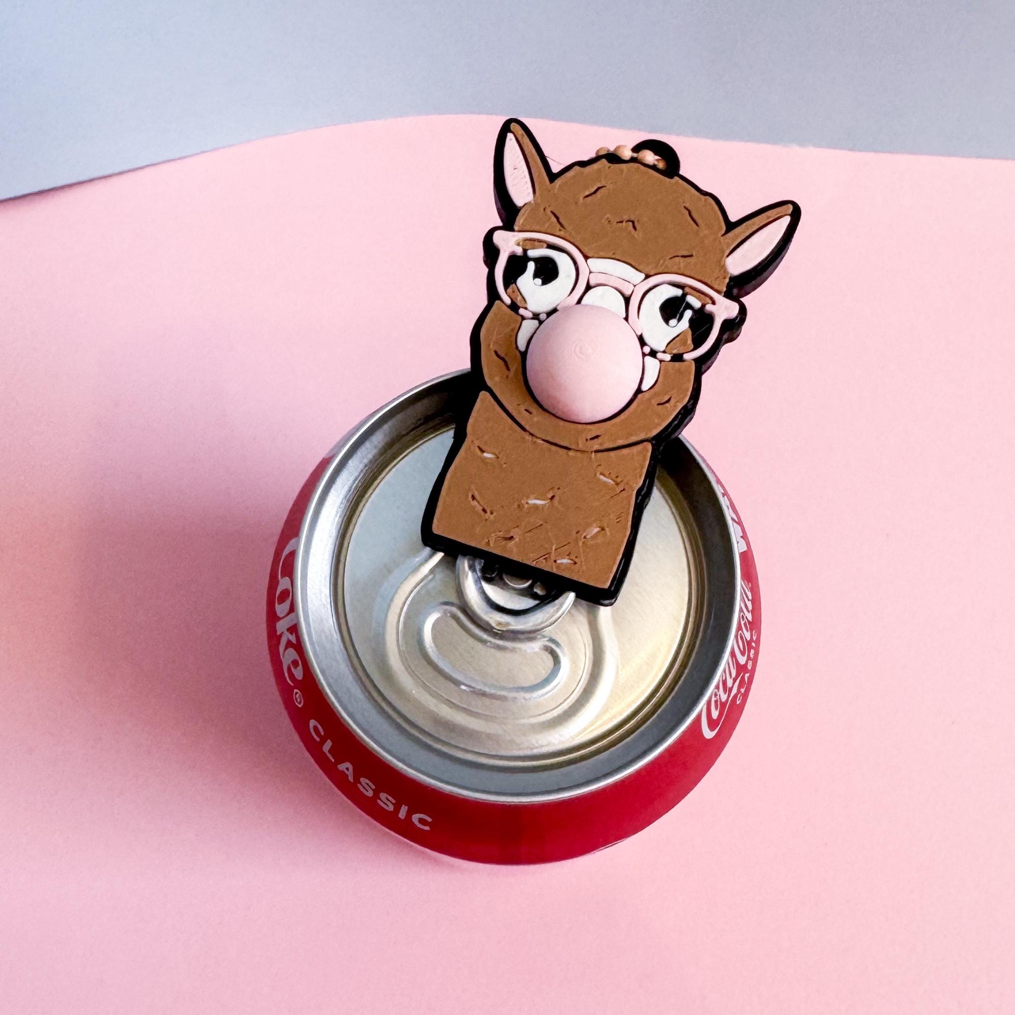 Bubblegum Llama 3D Print Bundle | Clicker, Keychain, Topper (digital ...