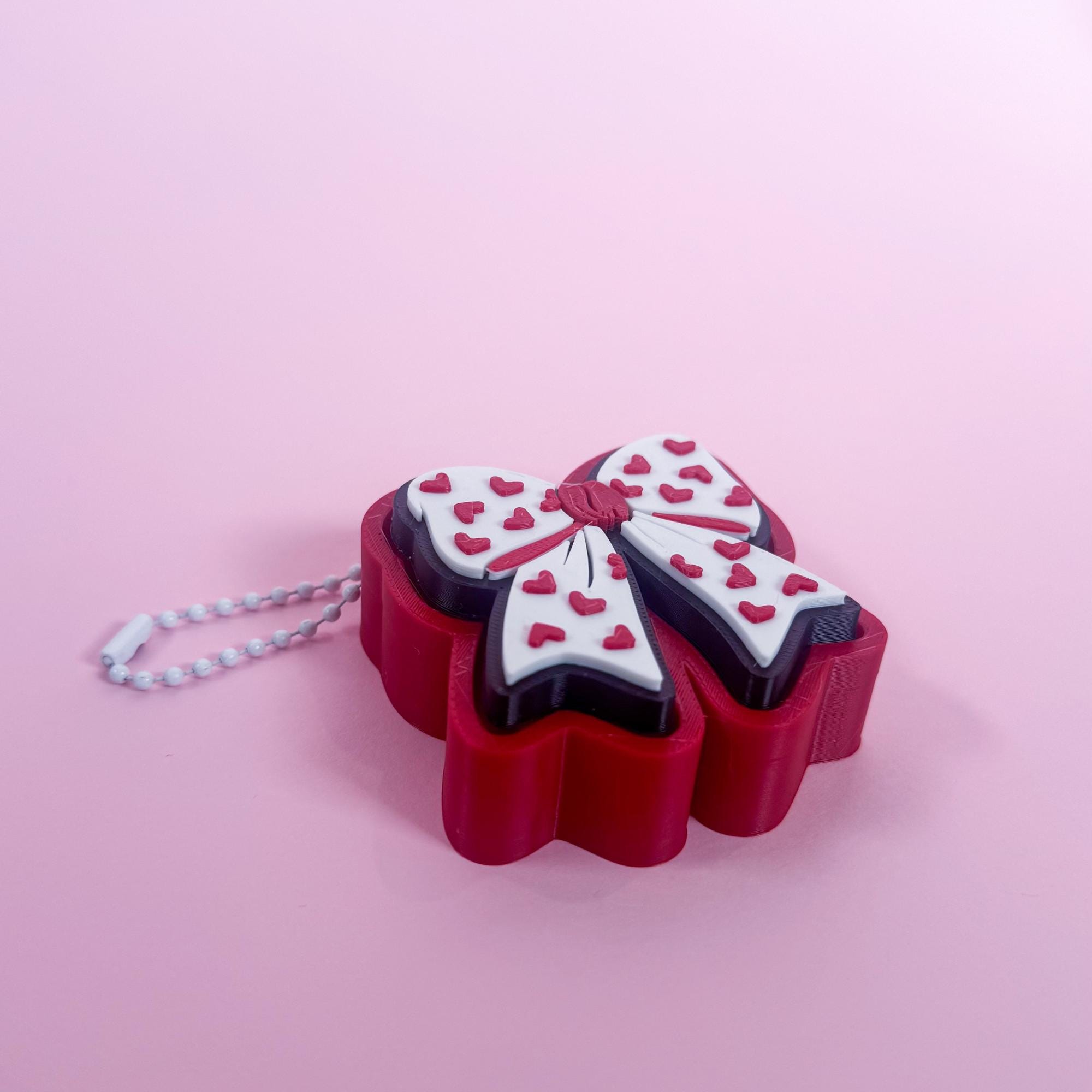 Heart Bow Fidget Clicker | Valentines 3d Print Toy Fidgets (digital ...