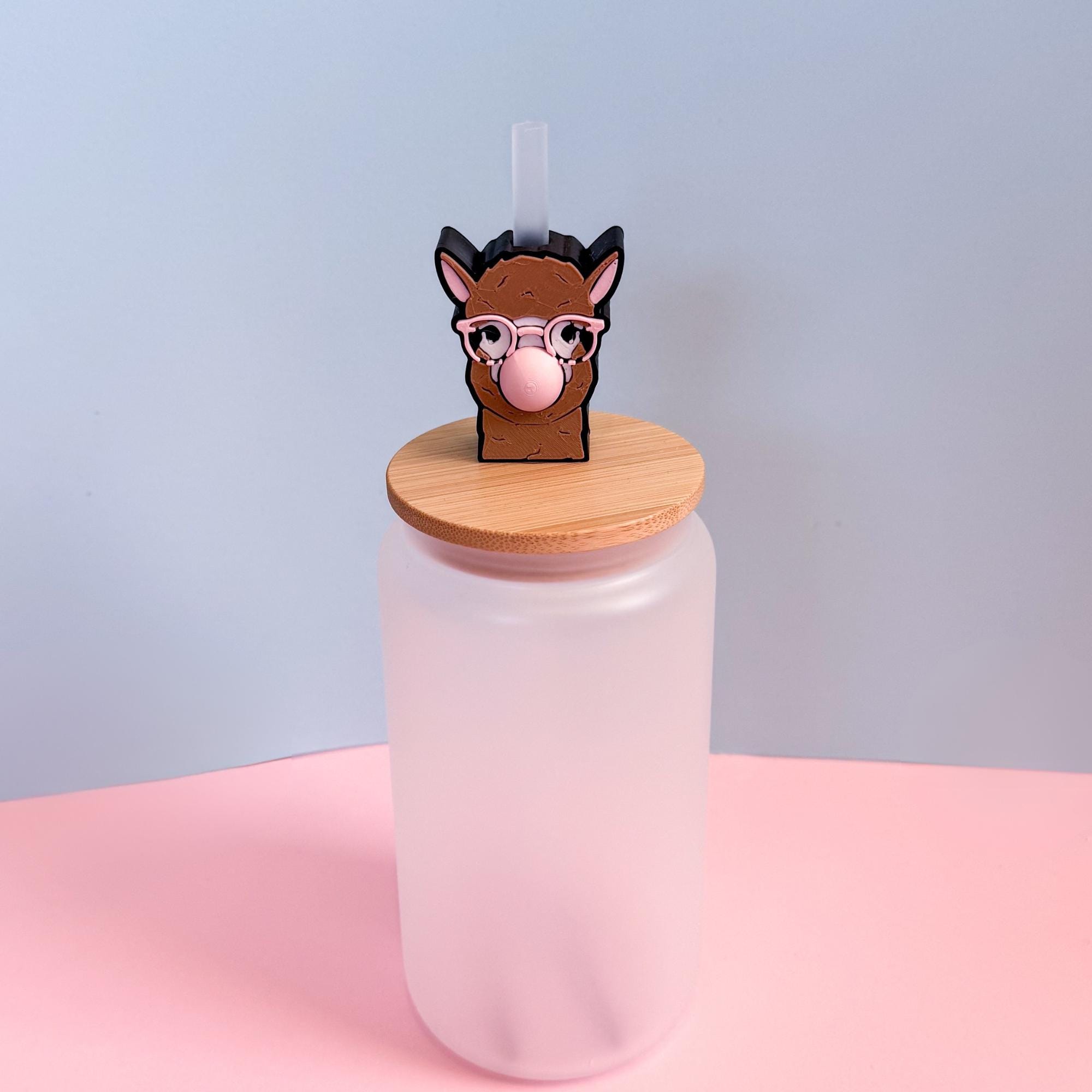 Bubblegum Llama 3D Print Bundle | Clicker, Keychain, Topper (digital ...
