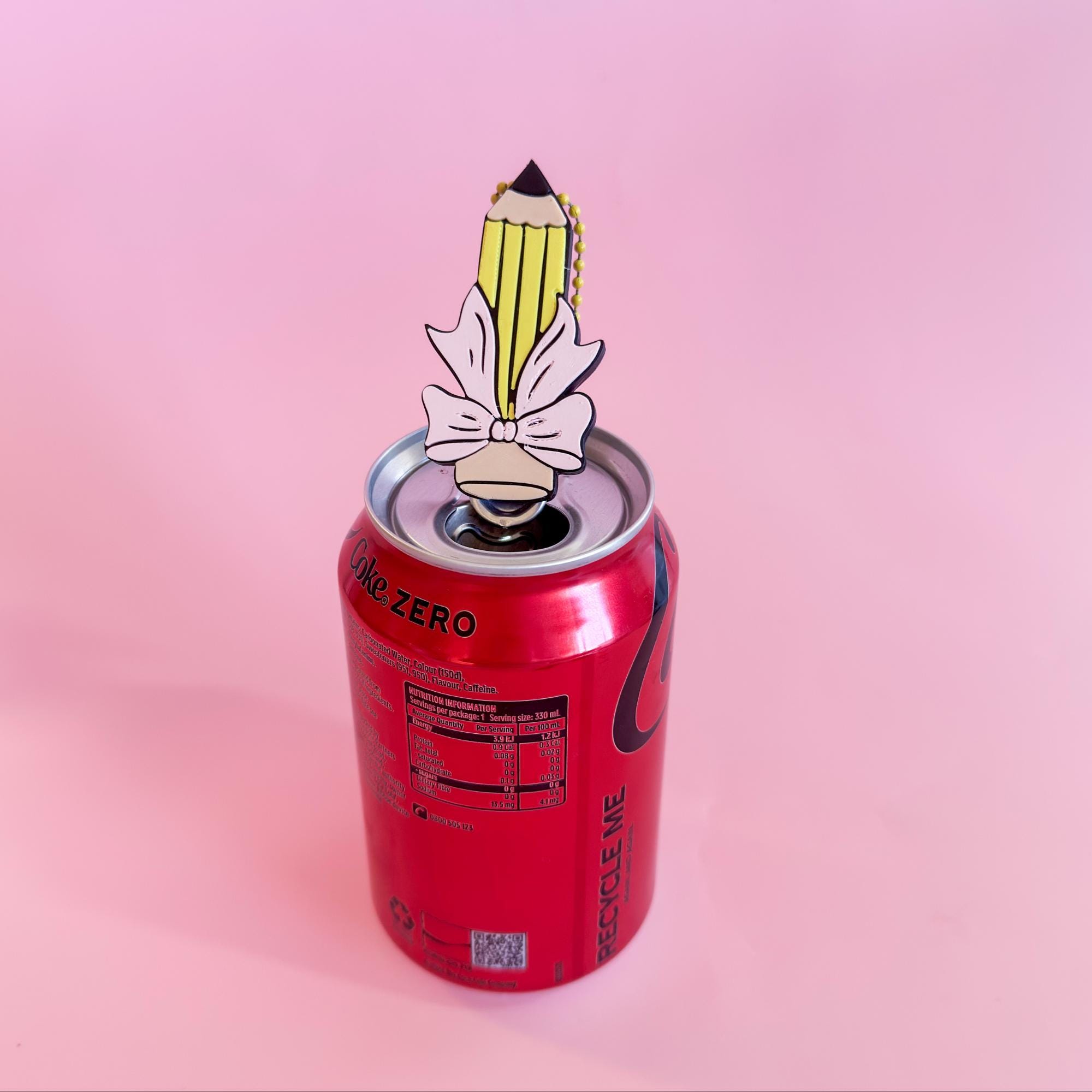 Pencil & Bow Soda Can Opener 3D Print File | School Teacher Can Opener ...