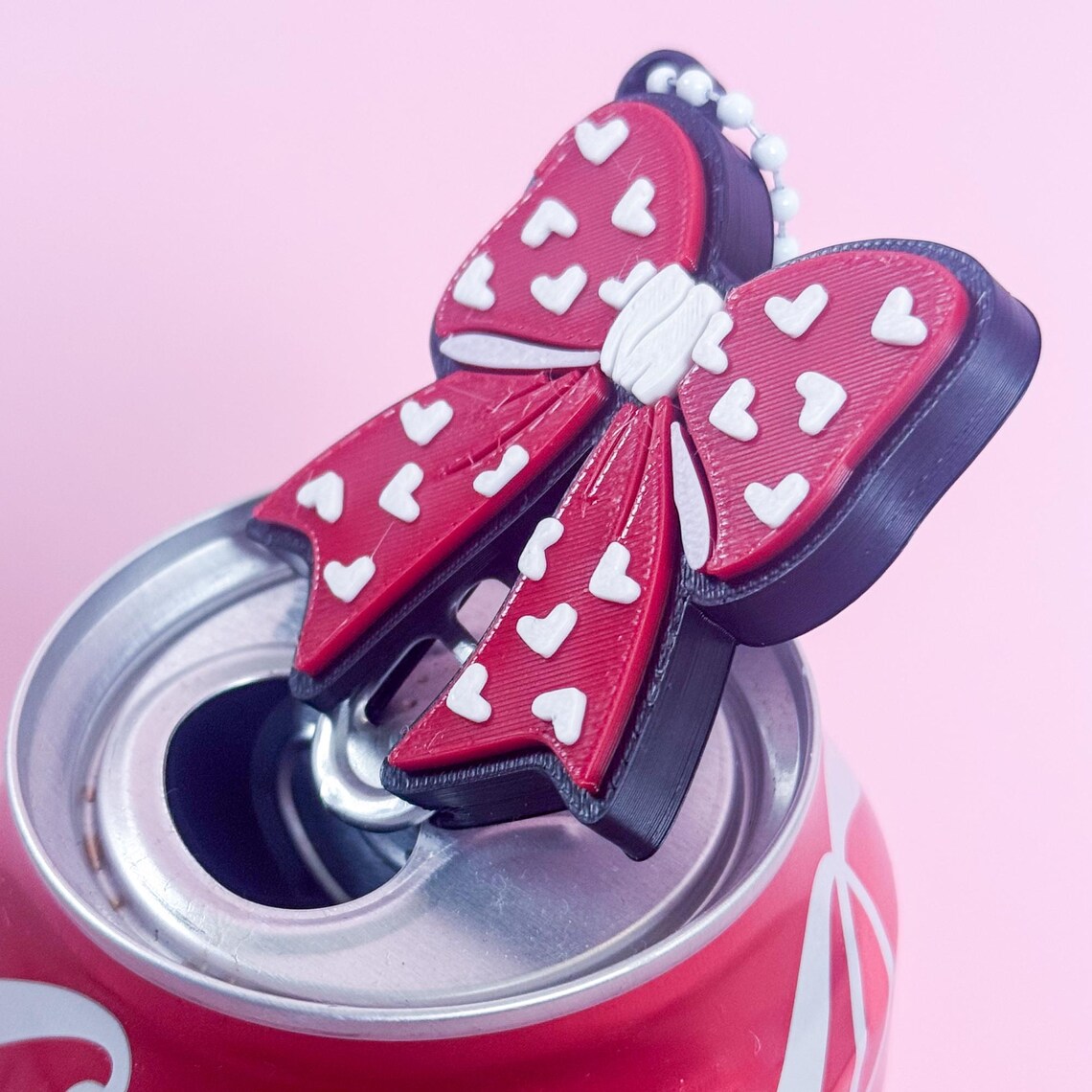 Heart Bow Soda Can Opener 3D Print File | Valentines Fizz Can Opener ...
