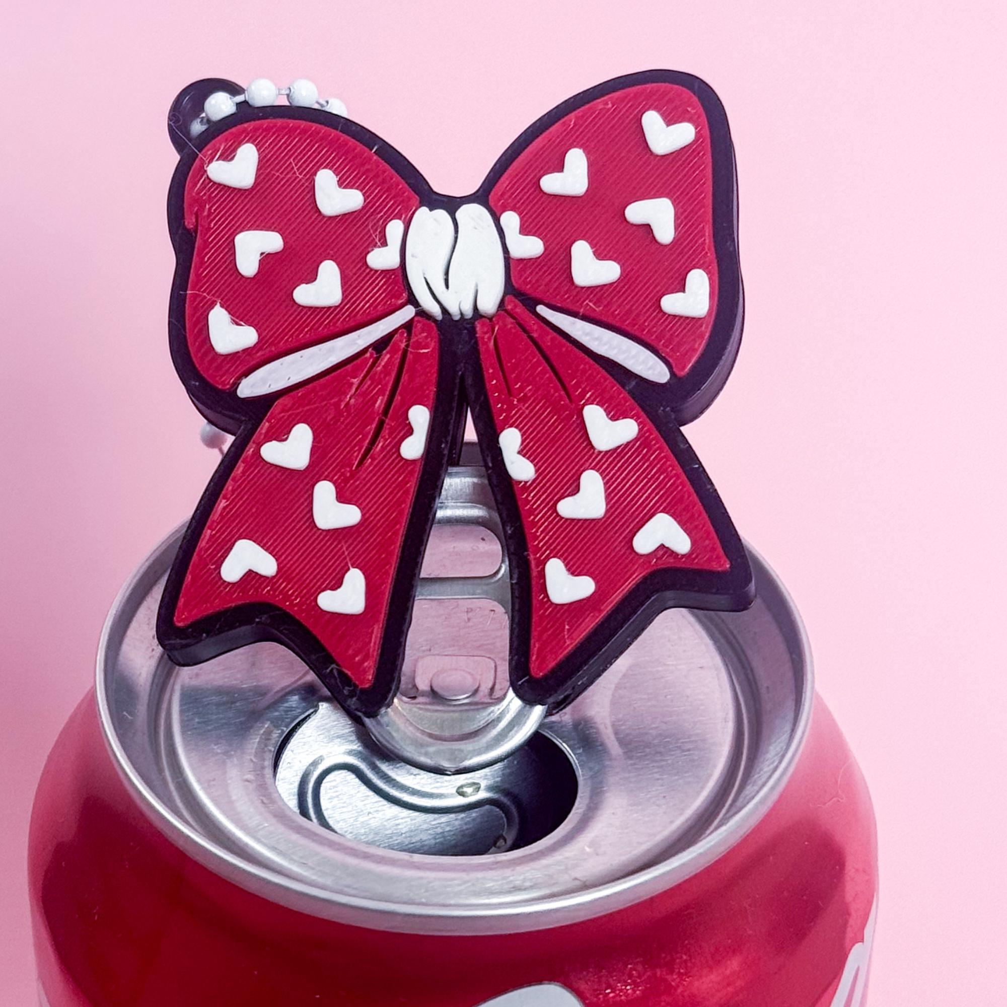 Heart Bow Soda Can Opener 3D Print File | Valentines Fizz Can Opener ...