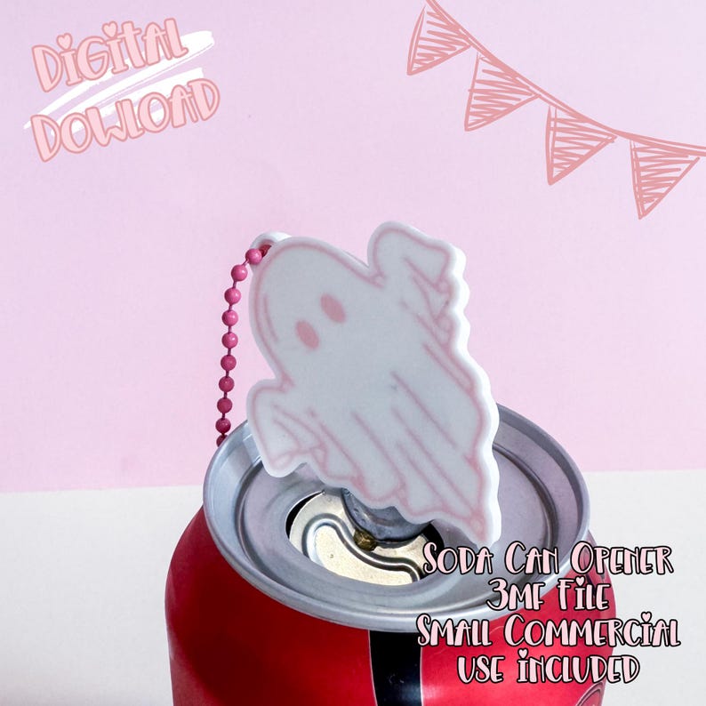 Spooky Ghost Soda Can Opener | 3D Print File (digital Download) - Etsy