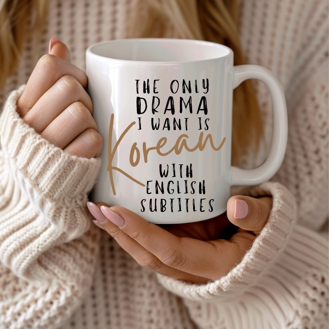 White Ceramic Mug, Korean Drama Mug, Kdrama Mug, Kdrama Lover, Kdrama ...