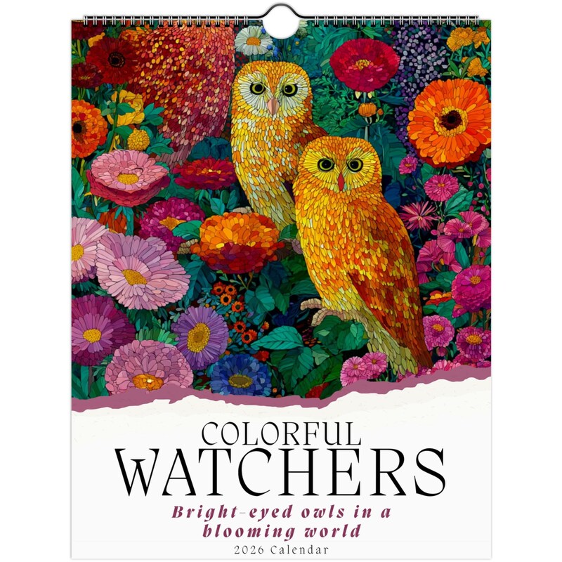 Owls 2026 Calendar - Etsy