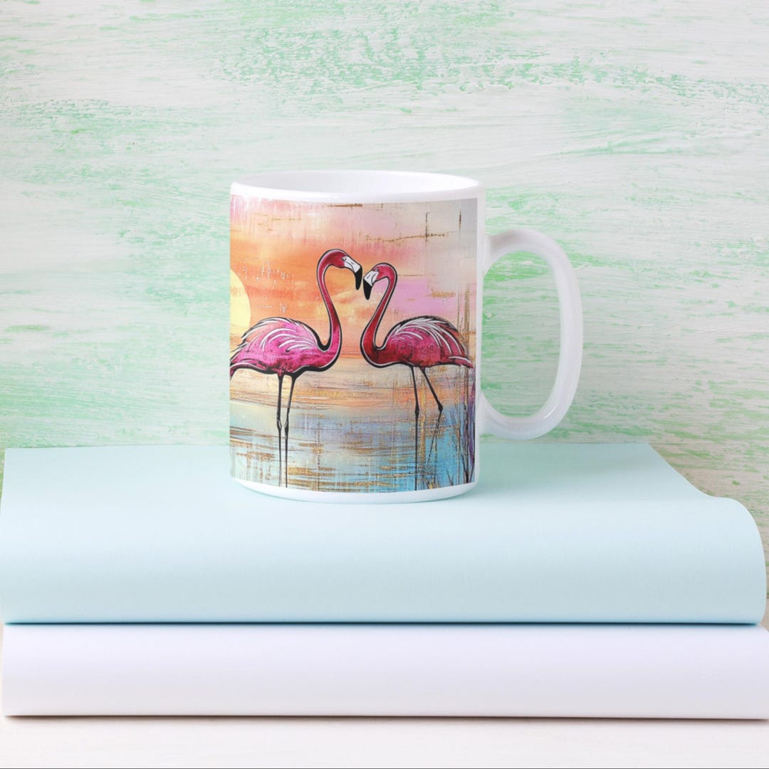 111oz Ceramic Mug,flamingo Mug,flamingo Gifts,pink Flamingo,birthday ...