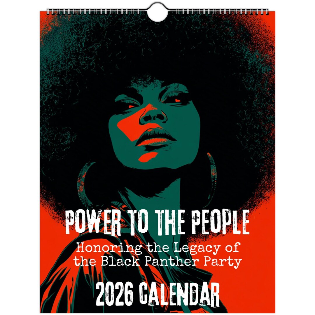 US &CA Wall Calendar 2026,black Panther Party,black History Calendar ...