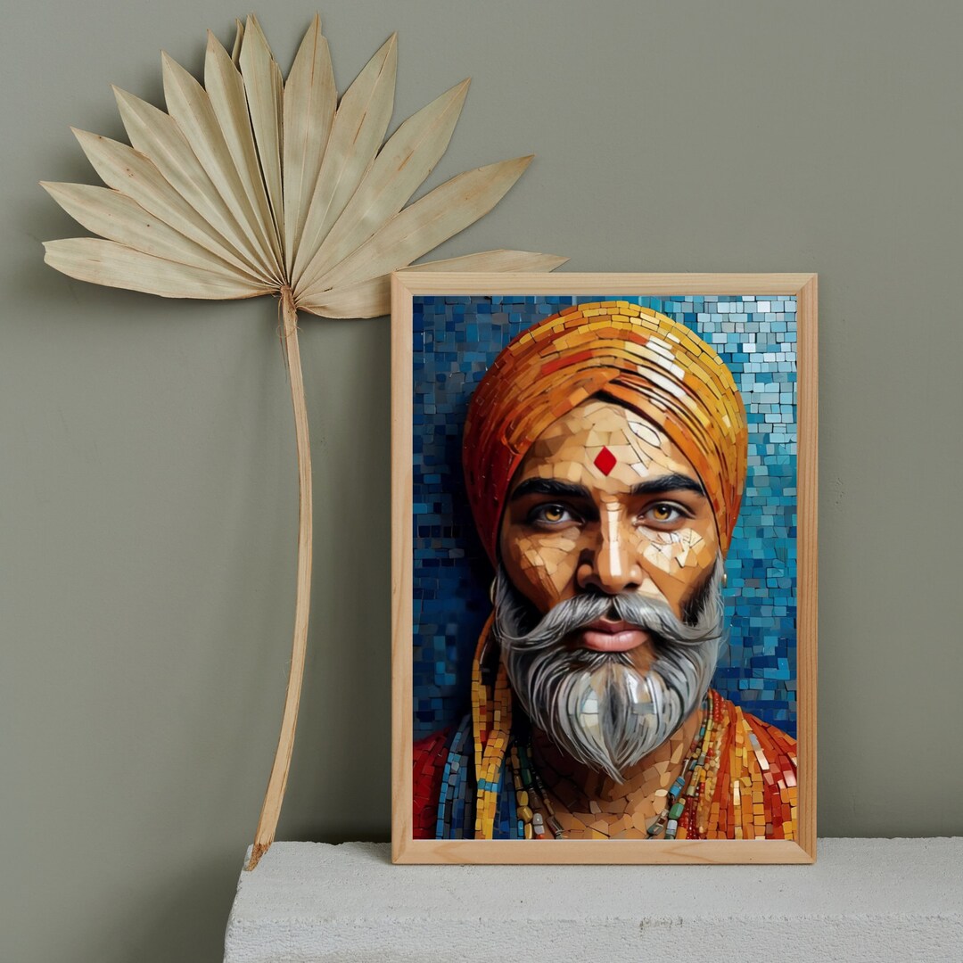 Indian Man Art Print, Desi Art Print, South Asia Print, Indian Art ...