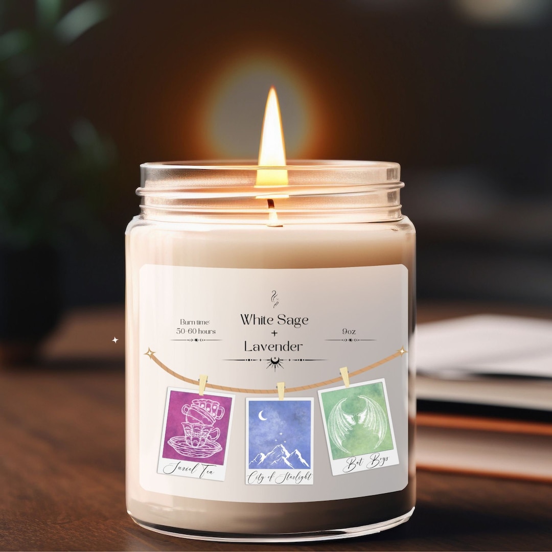 Book Lover Candle: Scented Soy Wax, Starlight Design, 9oz - Etsy