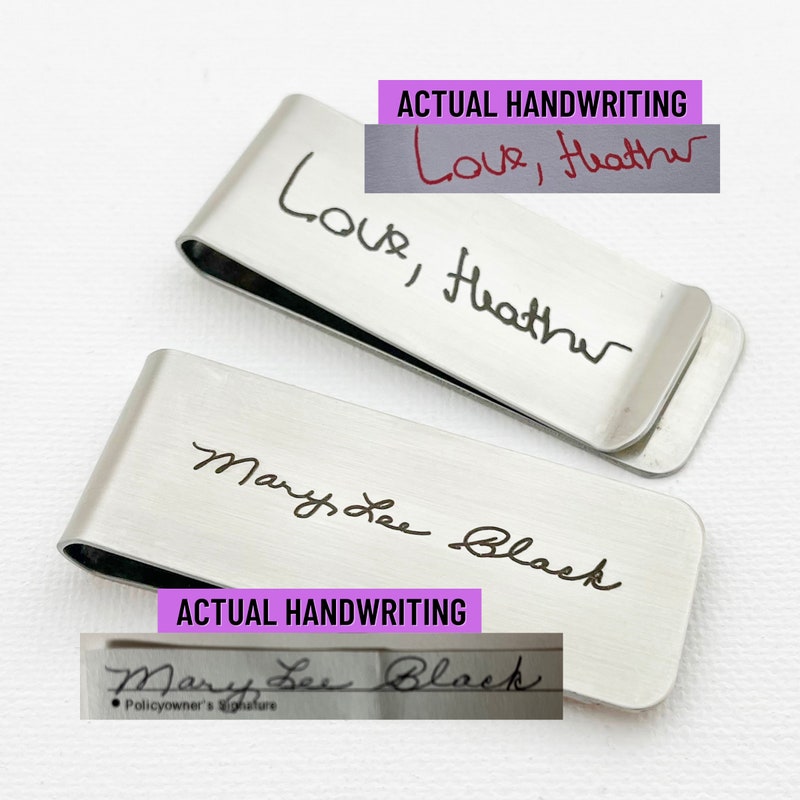 Engraved Signature - Etsy