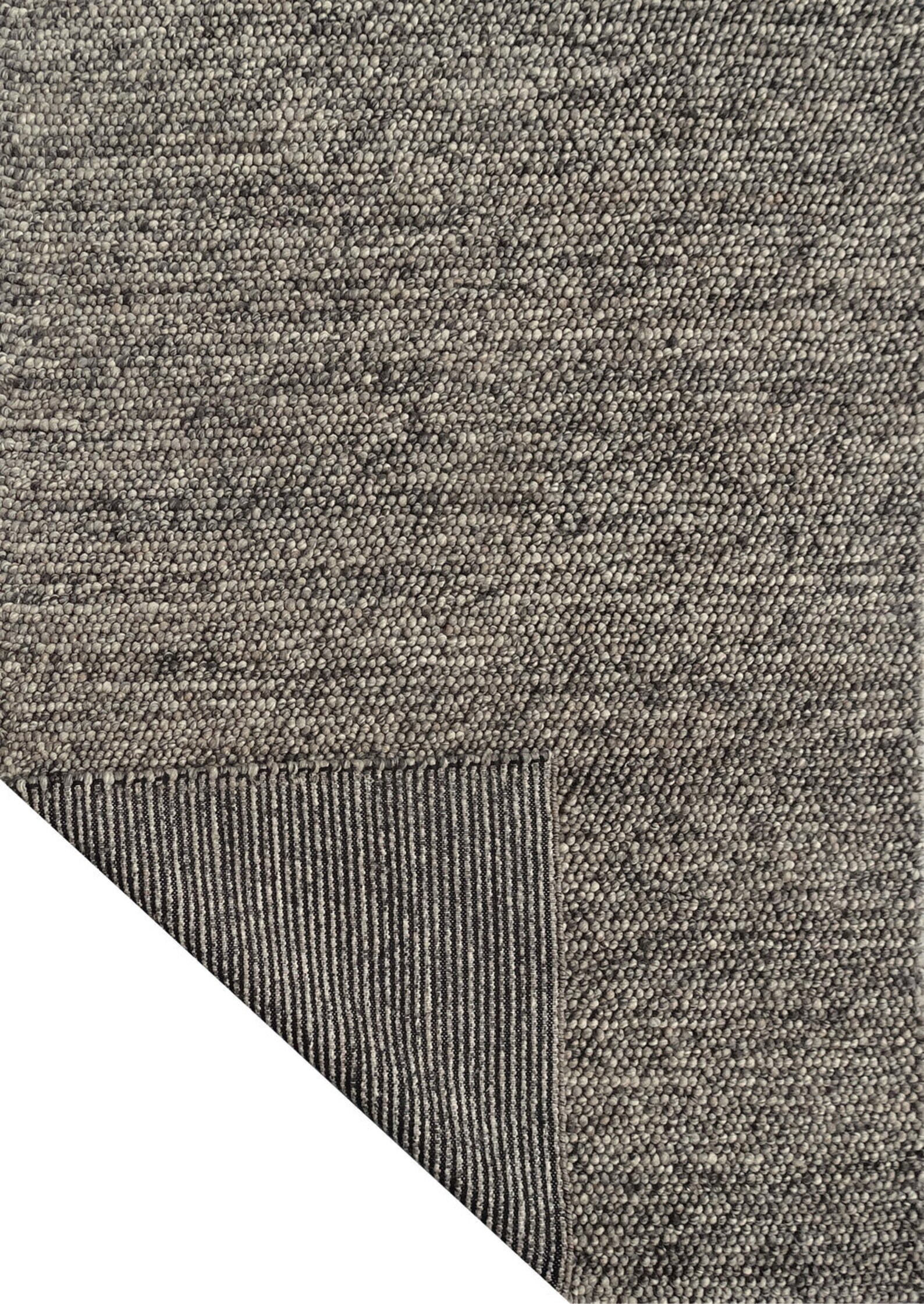 Hand Woven Steel Grey Pebble Wool Rug for Bedroom - Etsy