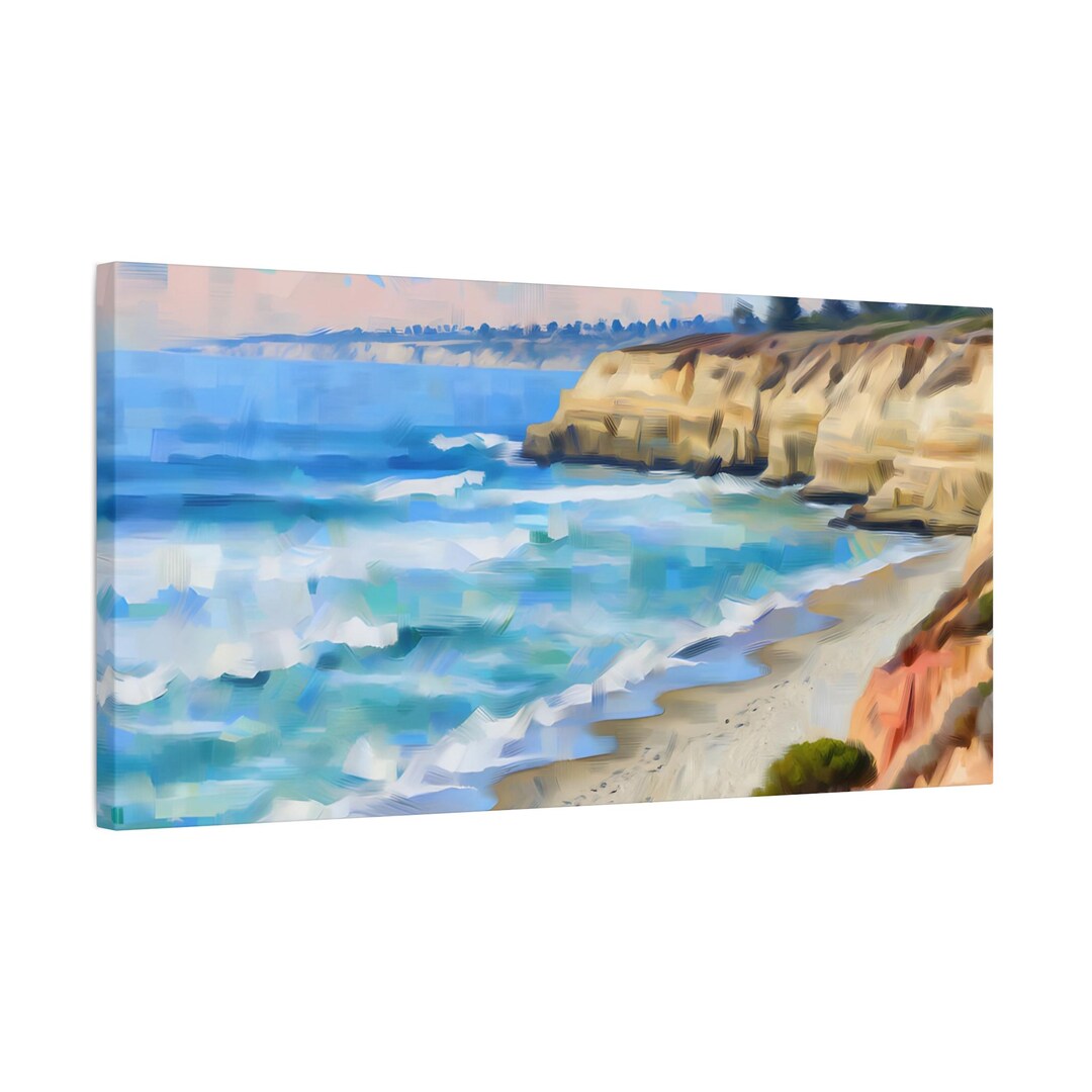 La Jolla California Coastal Art Print Ocean Waves Beach Landscape Home ...