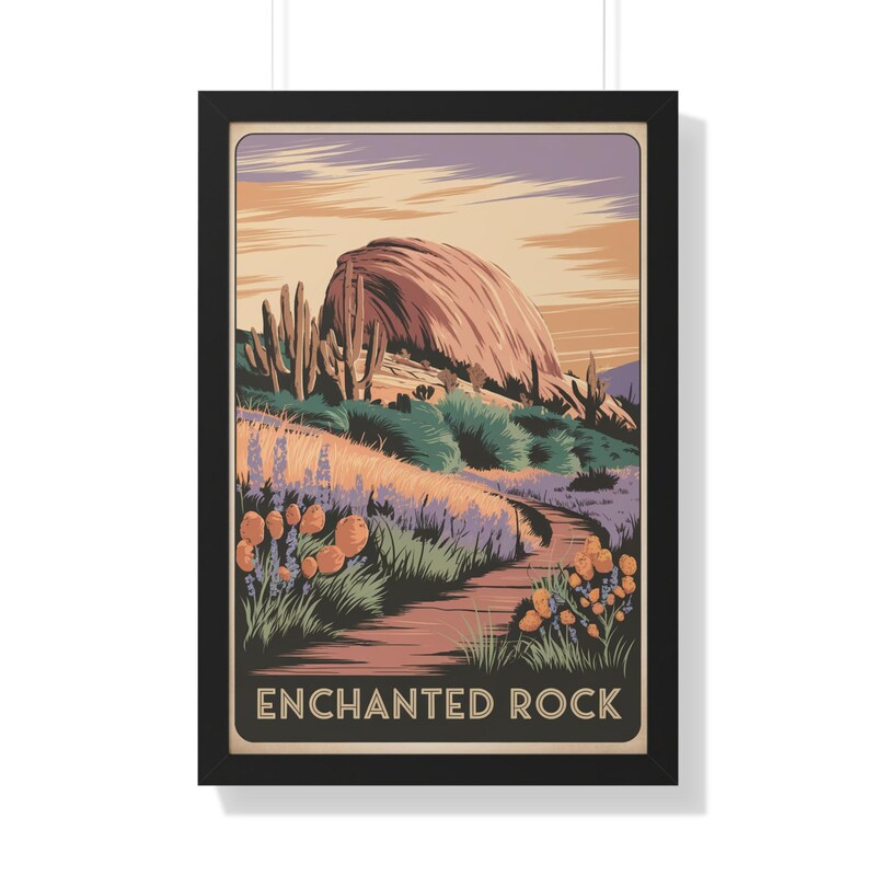 Enchanted Rock Texas Art - Etsy