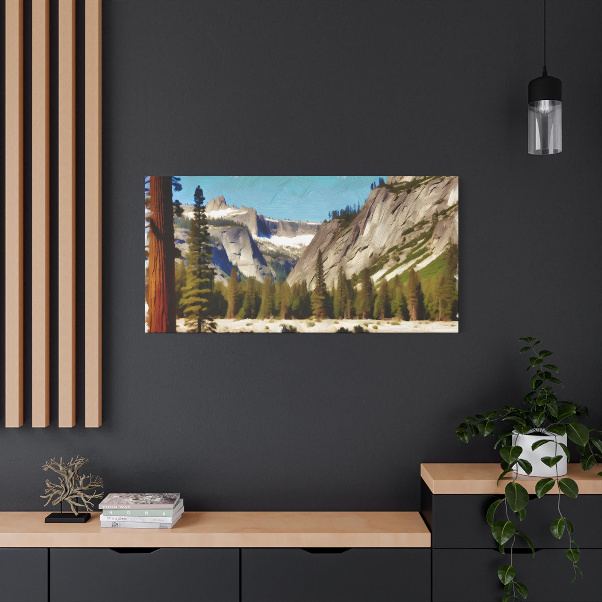 Sequoia National Park Landscape Art Print Nature Digital Painting Wall ...
