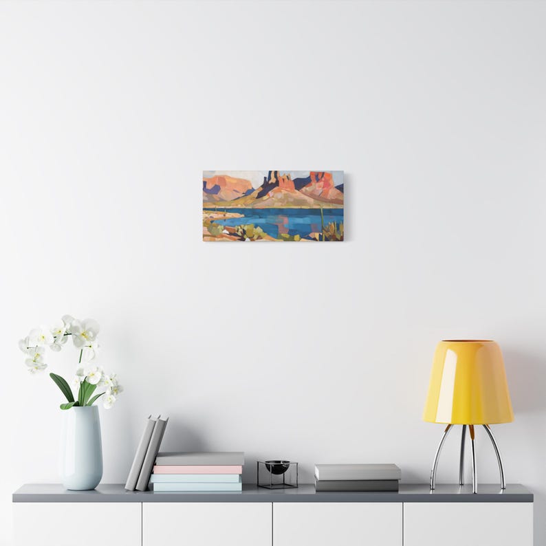 Lake Havasu Arizona Art Modern Abstract Landscape Wall Decor Unique ...