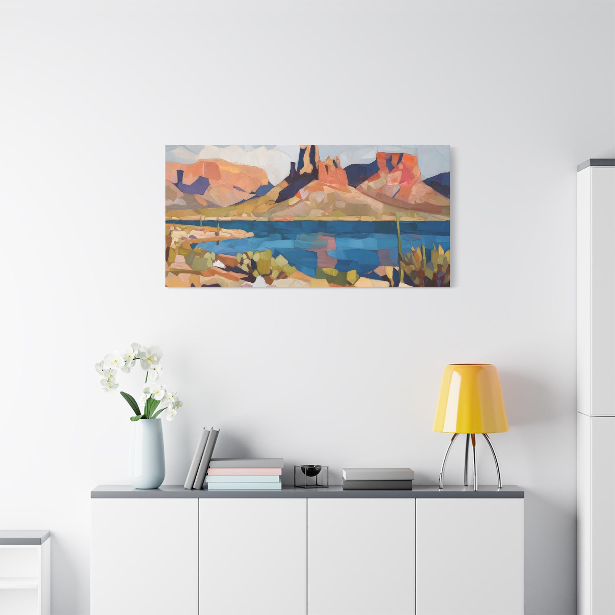 Lake Havasu Arizona Art Modern Abstract Landscape Wall Decor Unique ...