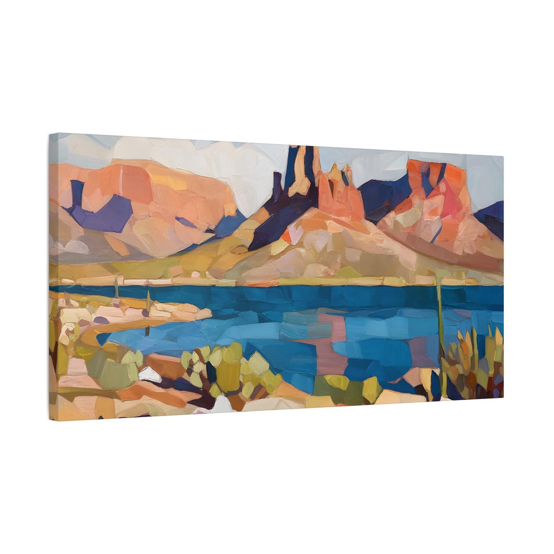 Lake Havasu Arizona Art Modern Abstract Landscape Wall Decor Unique ...