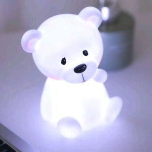 Custom Bear Shaped Night Light, Cute Decorative Light, Creative Bedroom ...