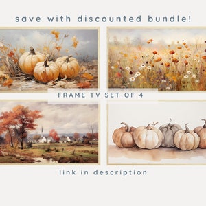 Fall Frame Tv Art Autumn Vintage Landscape Painting Digital Download ...