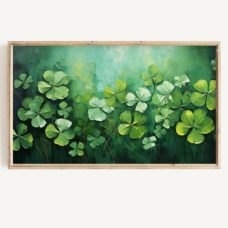 Shamrock Painting - Etsy