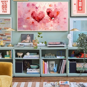 Valentine's Day Frame Tv Art | Valentine Hearts Frame Tv Art | Abstract ...