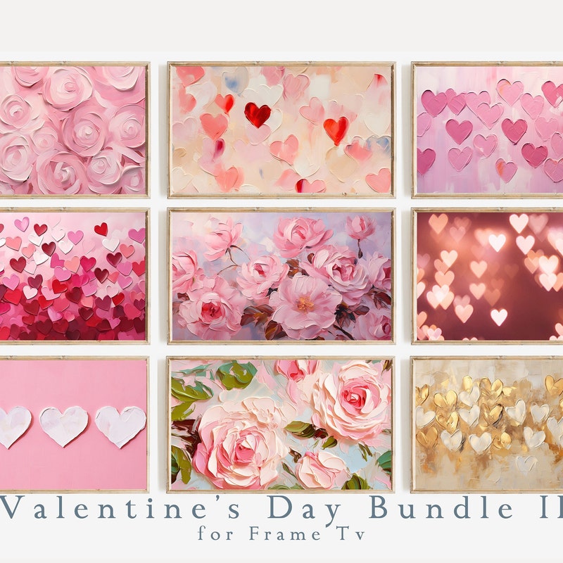 Red Rose Frame Tv Art - Etsy