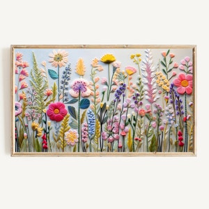 Frame Tv Colorful Spring Art Set of 9 | Textured Art for Frame TV ...