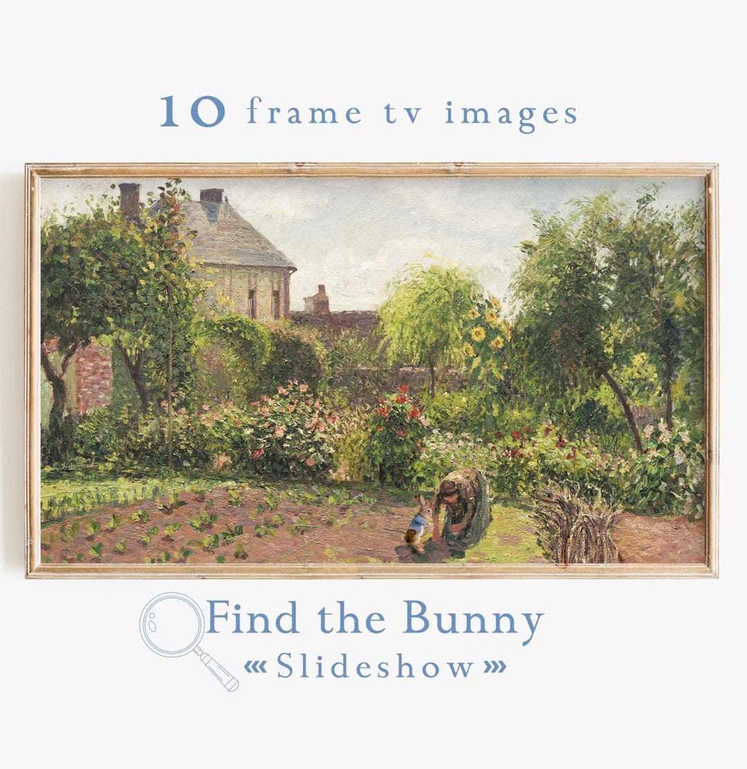 Easter Frame Tv Art Find the Bunny Slideshow | Vintage Spring Kid's Tv ...