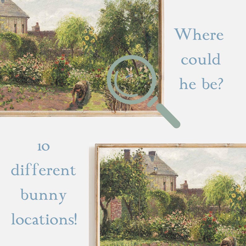 Easter Frame Tv Art Find the Bunny Slideshow | Vintage Spring Kid's Tv ...