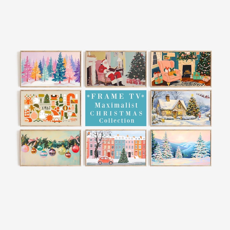 Framed Retro Mcm Art - Etsy