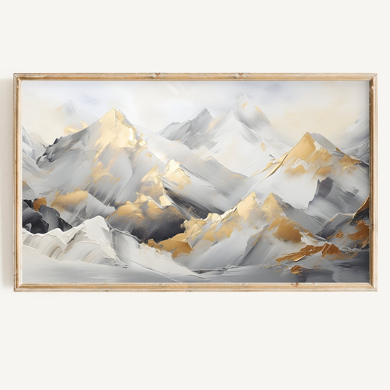 Abstract Mountain Art - Etsy