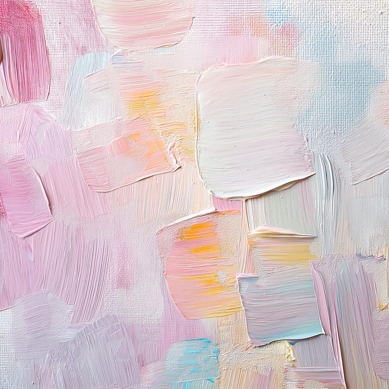Abstract Pastel Texture Frame TV Art: Modern Spring Decor (digital ...